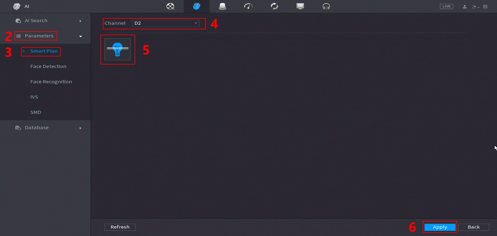 How to set the IVS function from NVR video output (AI by camera ...