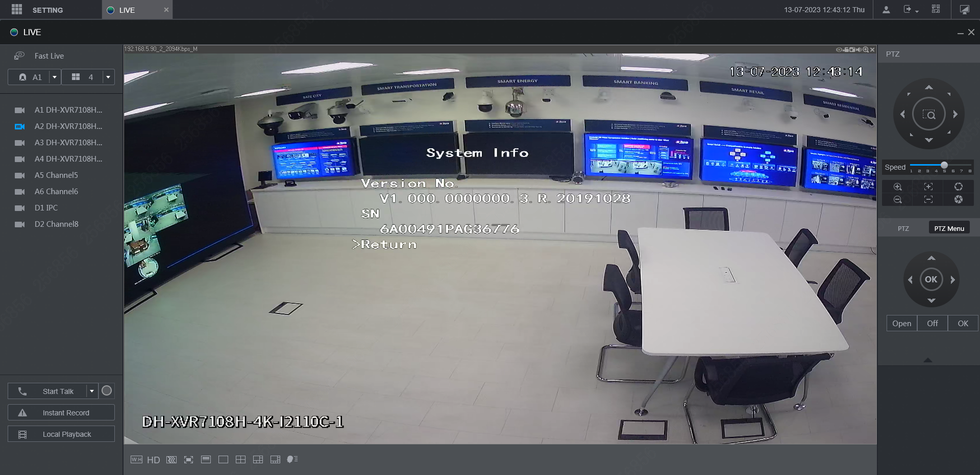 Check HDCVI camera's SN from the XVR – Dahua Tech UK & Ireland