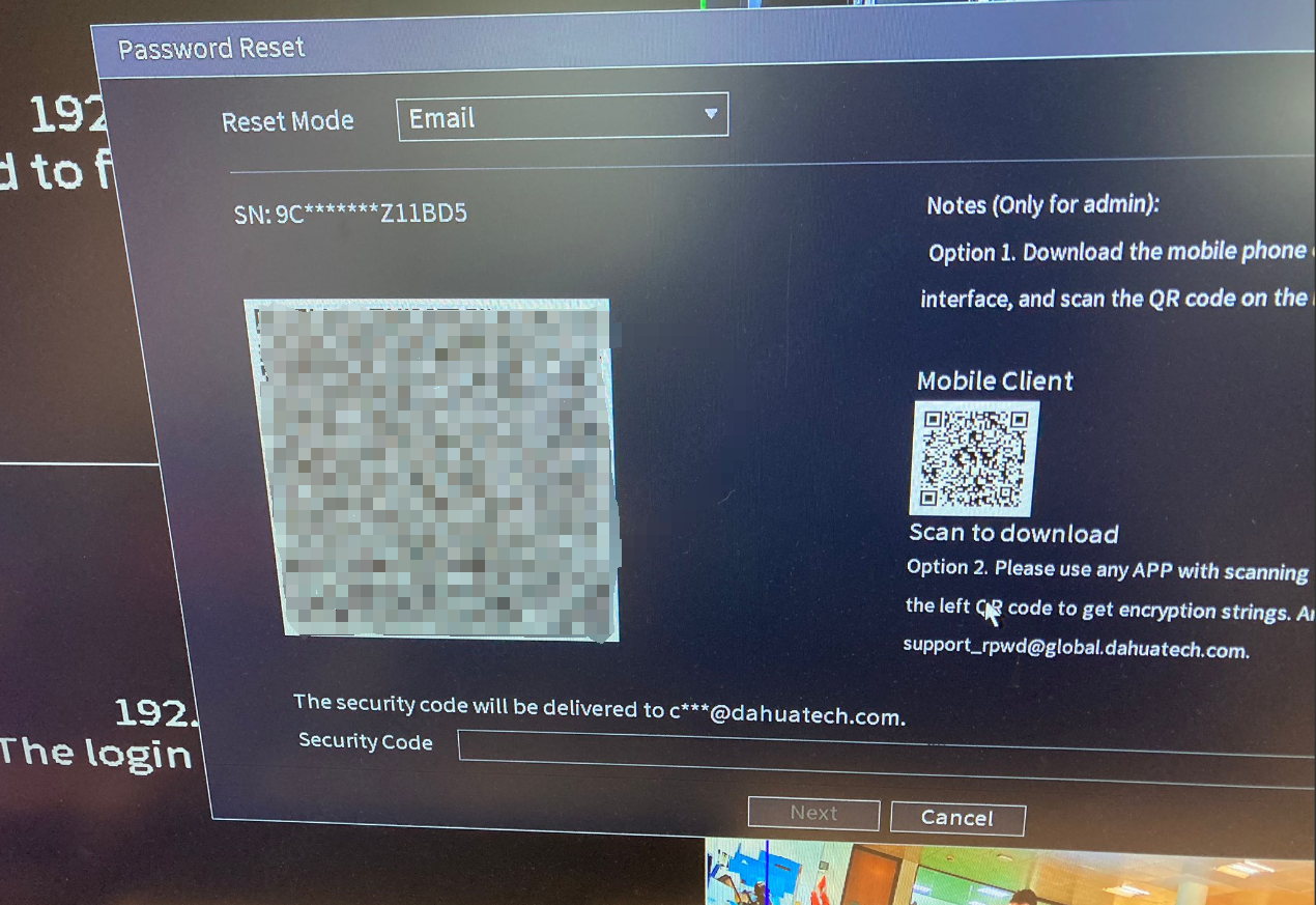 How to reset NVR/XVR Password by DMSS? – Dahua Tech UK & Ireland