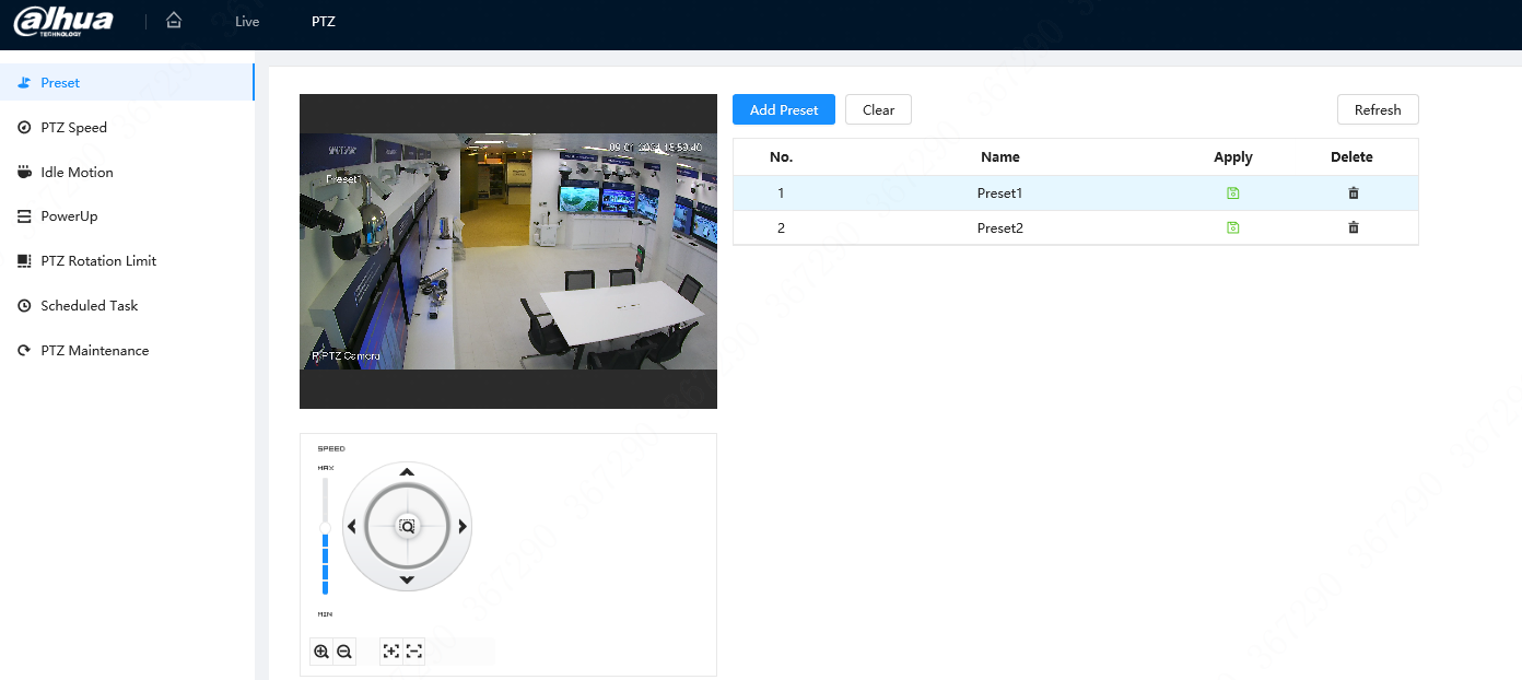 How to trigger PTZ preset moving from Fixed Camera? – Dahua Tech UK & Ireland