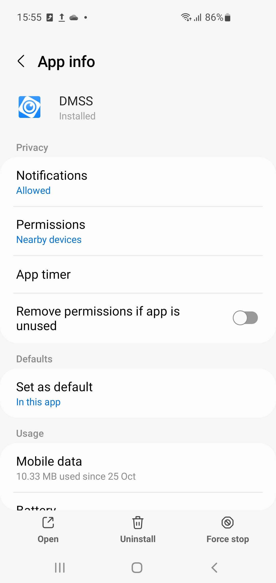 Special note for Android DMSS user want to use bluetooth cards via ...