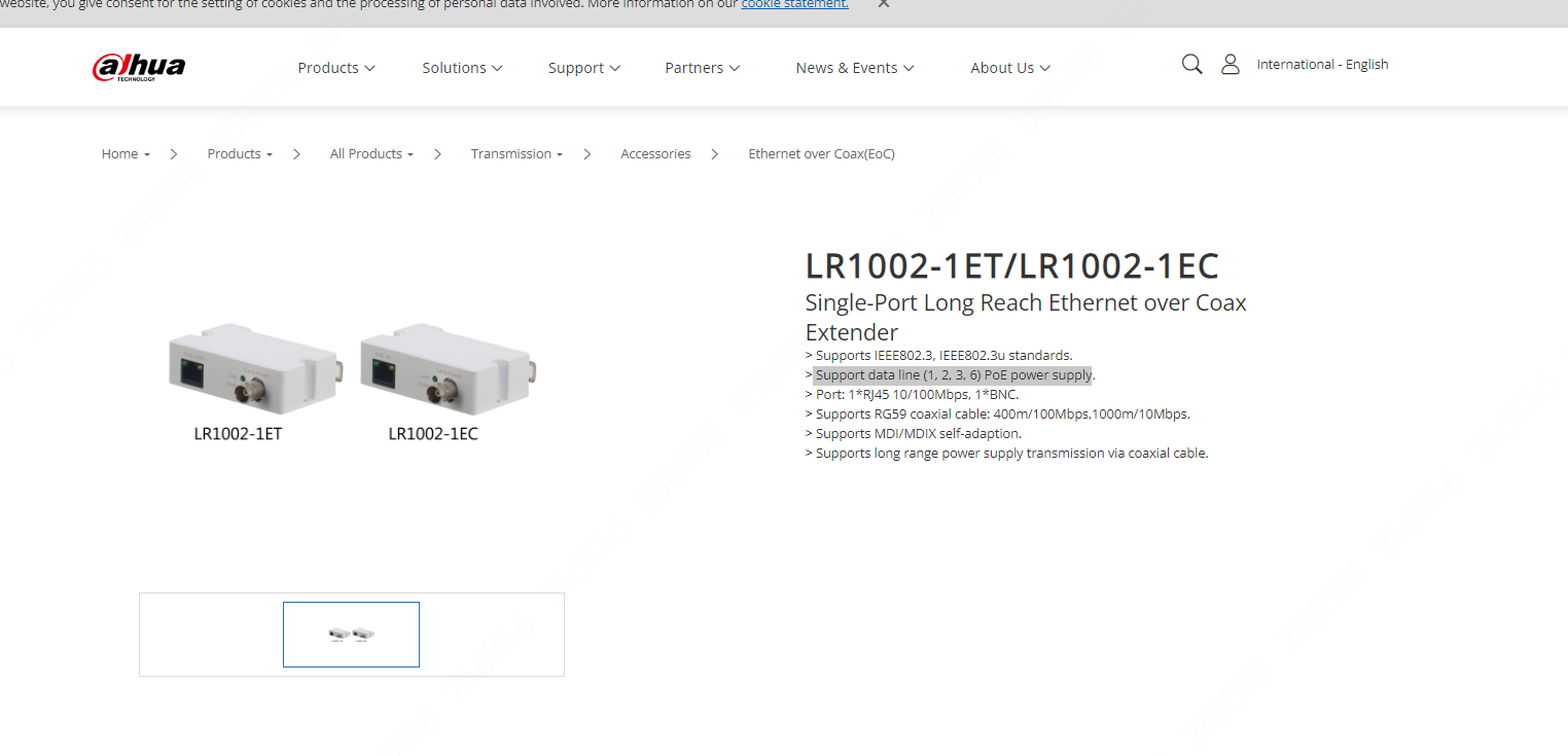 Requirements when connecting LR1002-1ET/EC with POE Switches – Dahua Tech UK & Ireland