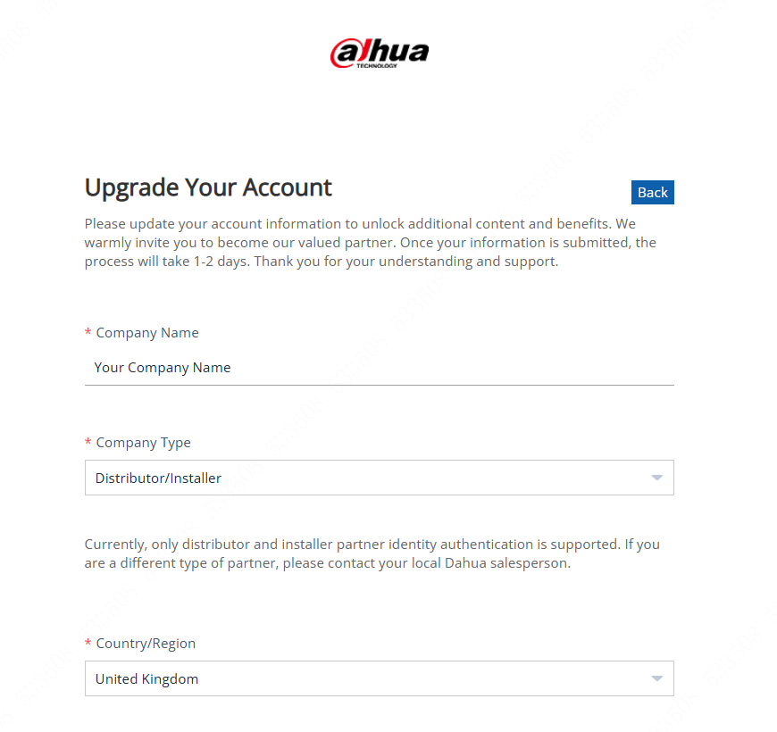 How to register a verified Dahua Account Via Dahua website – Dahua Tech ...