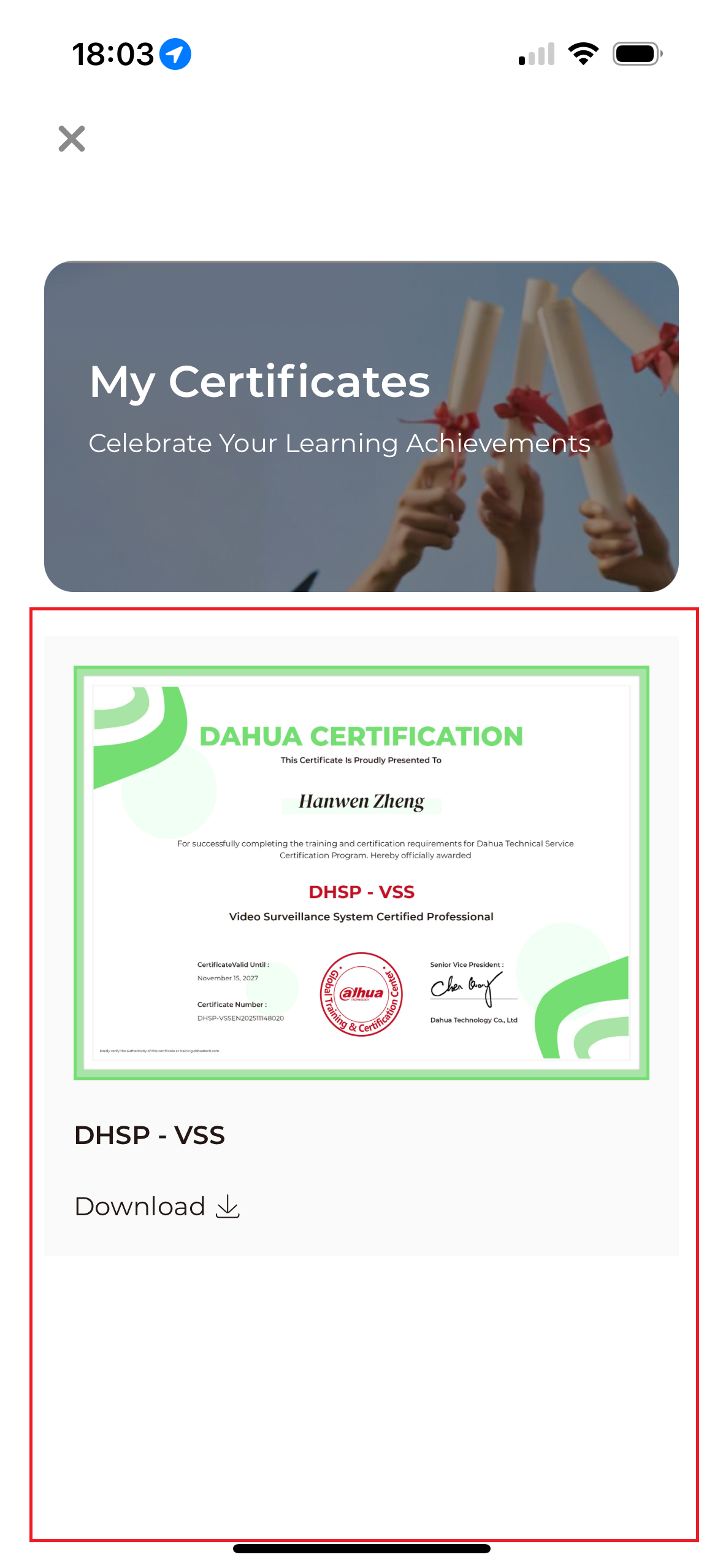 How to find your training certificates via Dahua Website and Partner ...