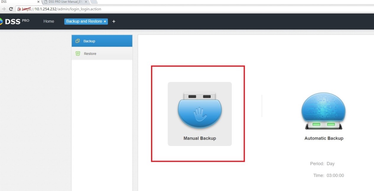 DSS PRO 7 configuration backup – Dahua Tech UK & Ireland